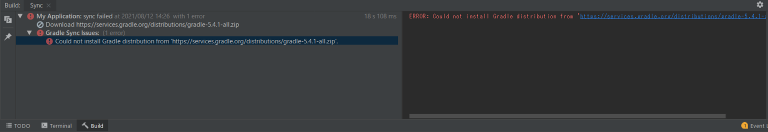【Android Studio】Gradle sync failed(同期失敗)エラーの対処方法 - SENORI BLOG